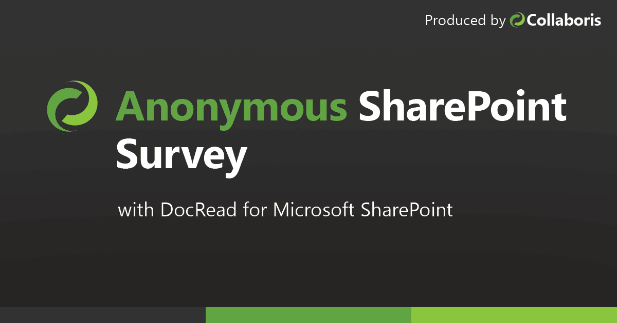How to create an anonymous SharePoint survey - Collaboris