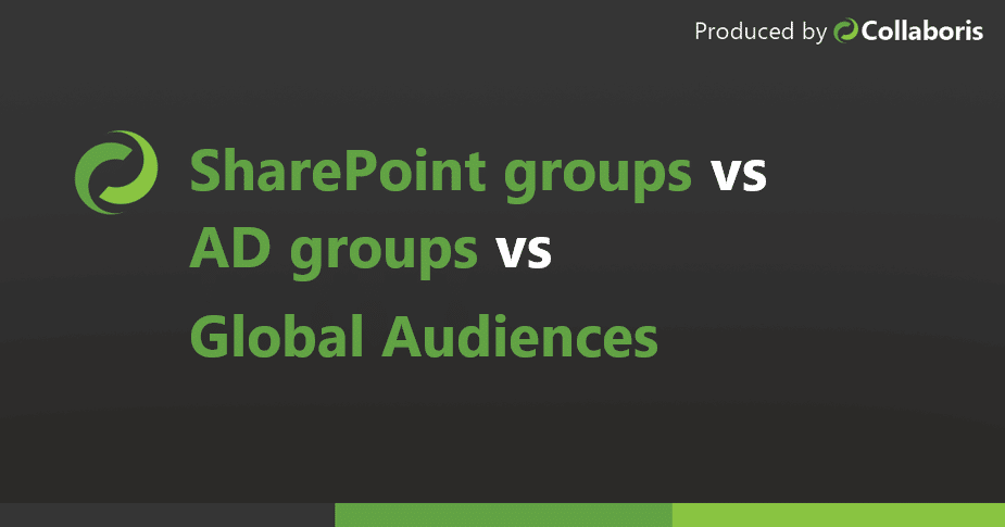 Sharepoint Groups Vs Ad Groups Vs Global Audiences Collaboris