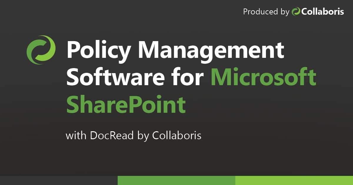 Policy Management Software for SharePoint - Collaboris
