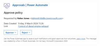 Creating a Policy Approval Workflow with Power Automate - Collaboris