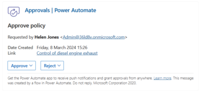 Creating a Policy Approval Workflow with Power Automate - Collaboris
