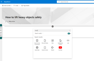 How to add video to a SharePoint page - Collaboris