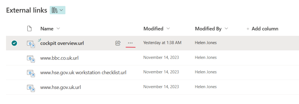 Creating links to external content in Office365