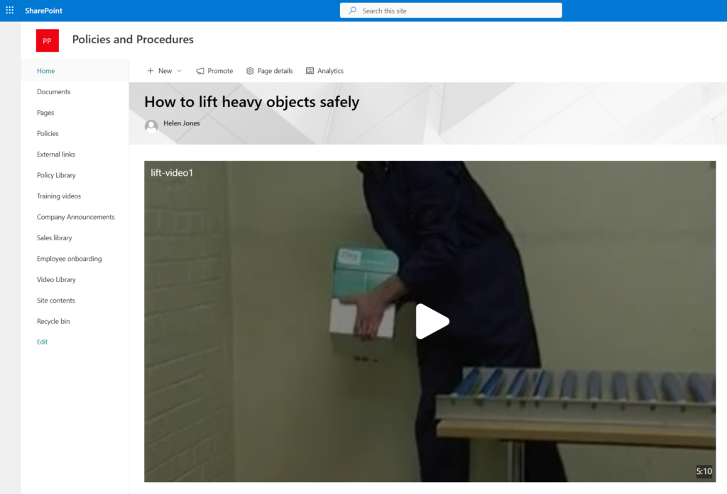 How to add video to a SharePoint page - Collaboris